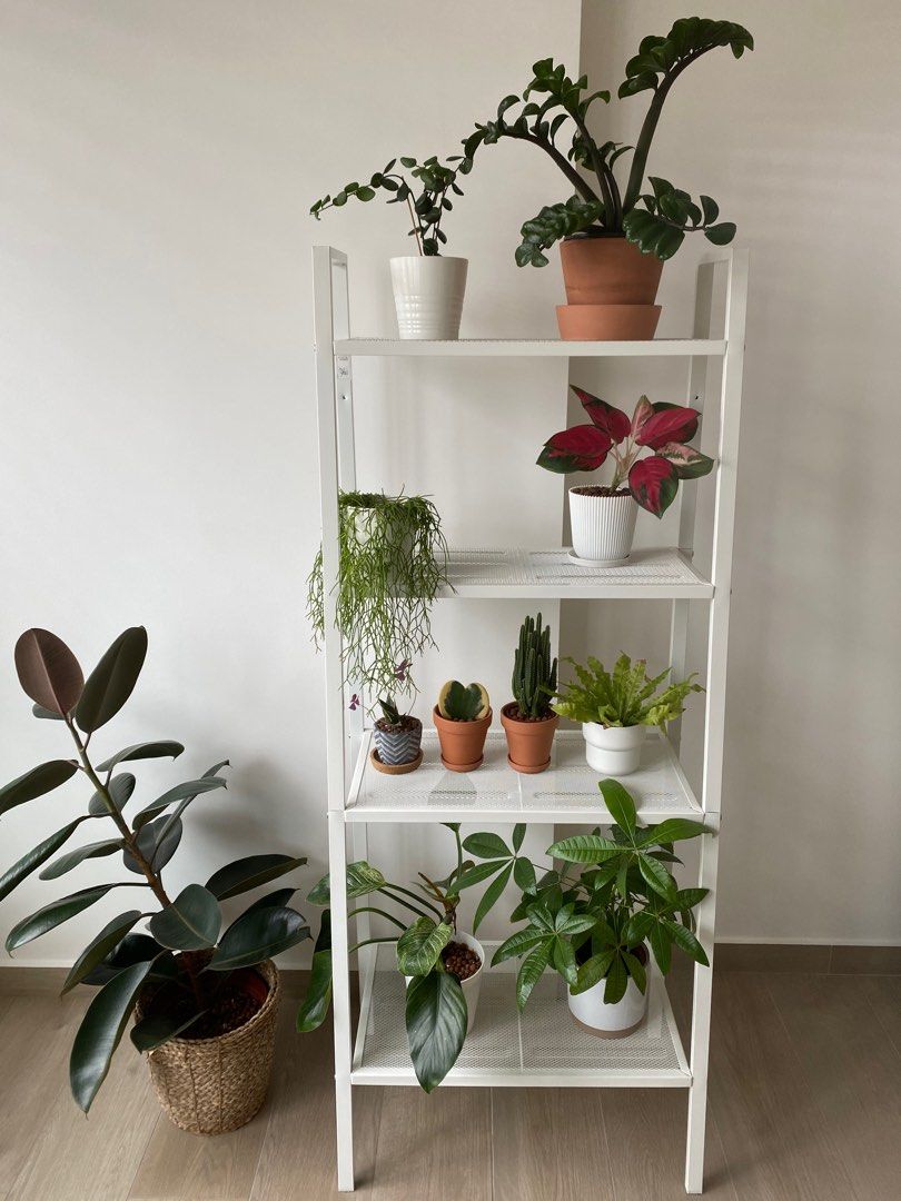 IKEA LERBERG shelf unit, white, 60x148cm, Furniture & Home Living ...