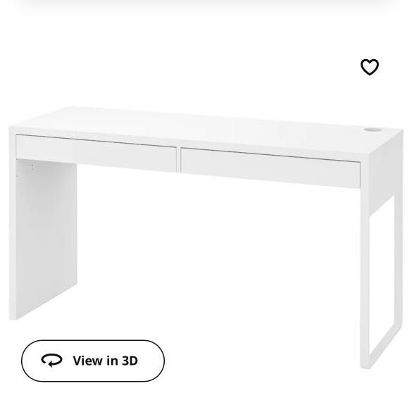 Ikea MiCKE desk / table, Furniture & Home Living, Furniture, Tables ...