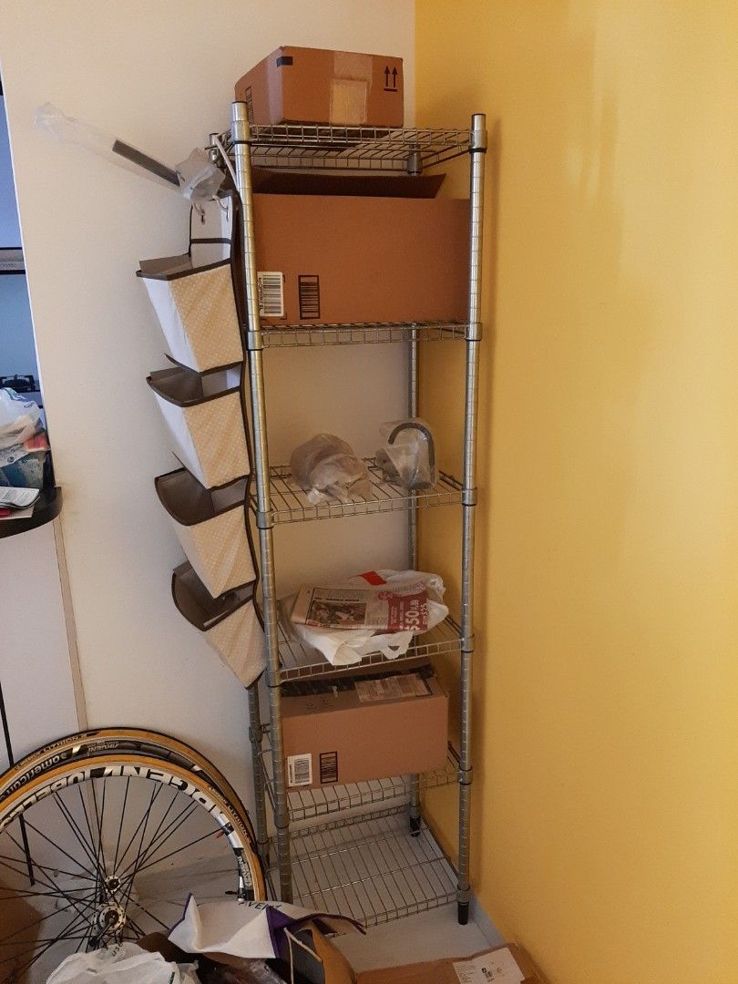 Ikea Omar metal shelving, Furniture & Home Living, Furniture, Shelves ...