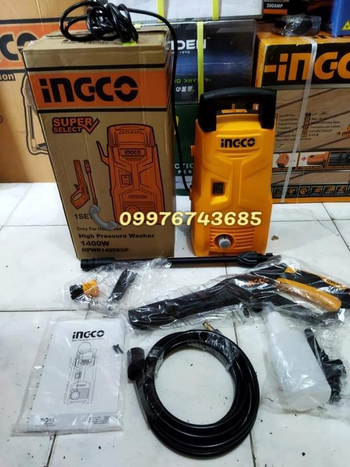 INGCO 1400W High Pressure Washer, Furniture & Home Living, Cleaning & Homecare Supplies ...