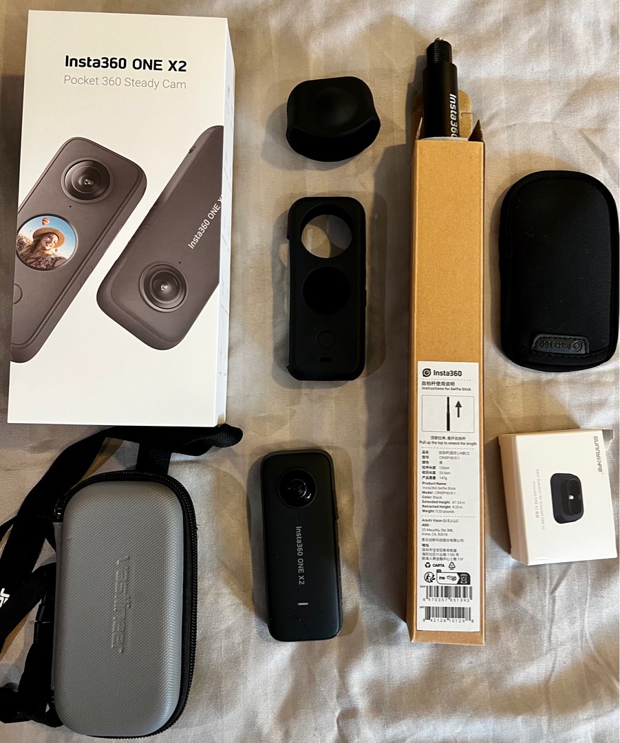 Insta 360 X2 + Warranty + Accessories, Photography, Cameras on Carousell