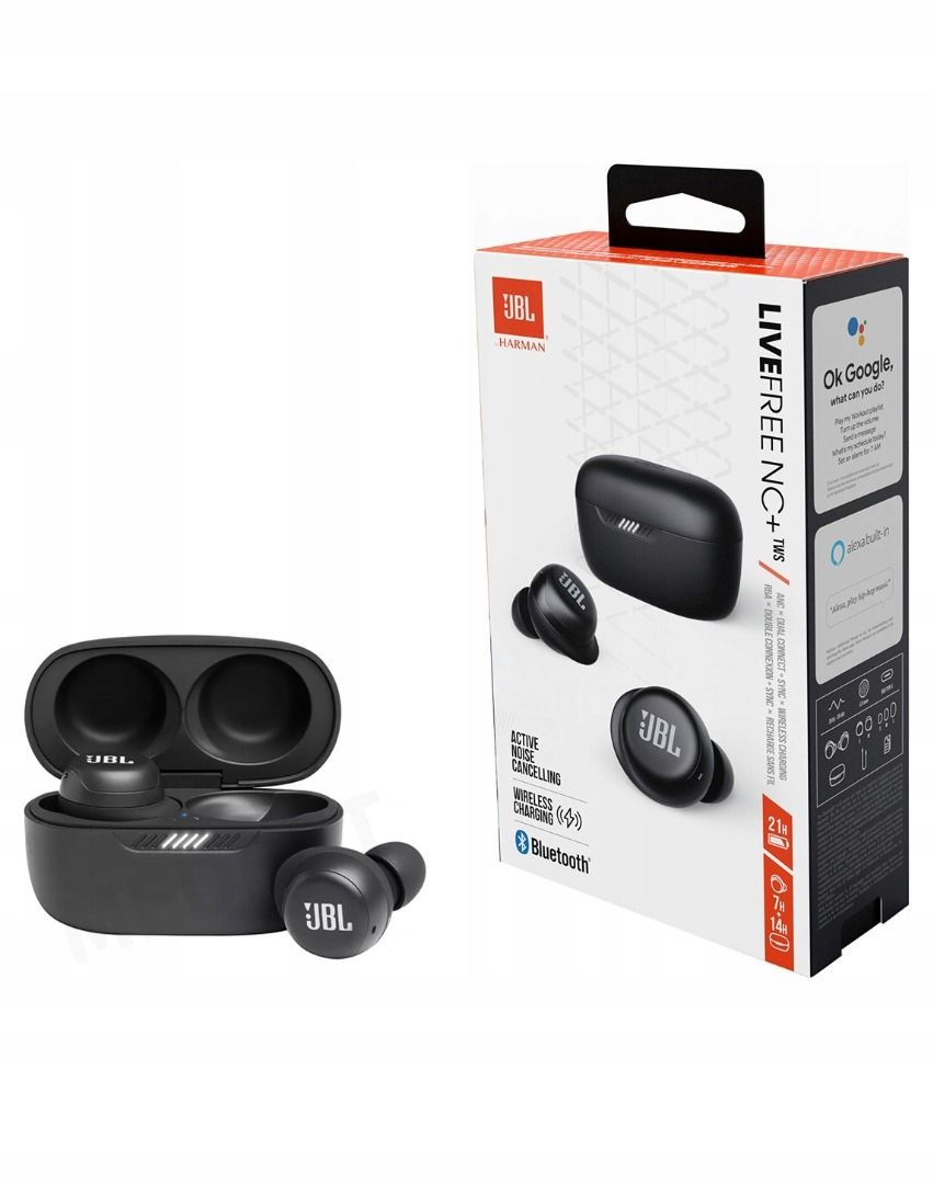 JBL Live Free NC+ TWS True wireless Noise Cancelling earbuds - Black, Audio, Earphones on Carousell