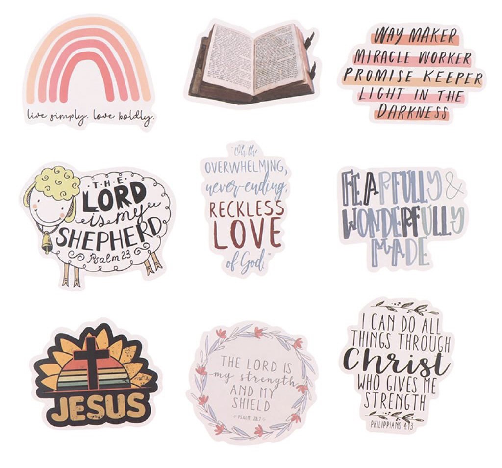 Jesus Stickers Jesus Christians Cartoon Graffiti Stickers Laptop ...