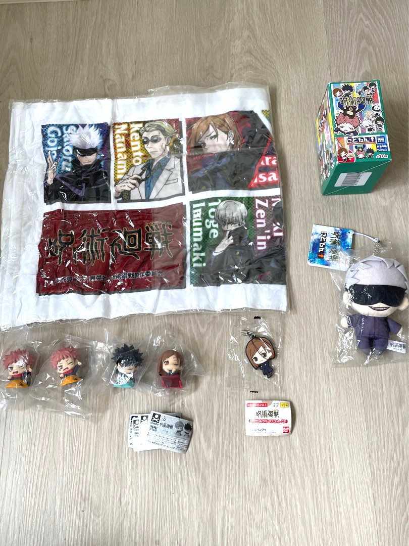 (Official) Jjk Jujutsu kaisen gojo Megumi yuji merch, Hobbies & Toys ...