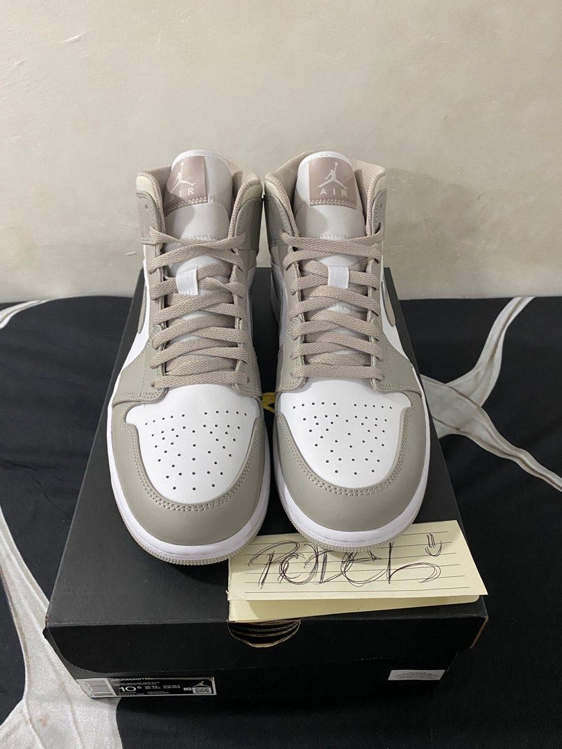 Jordan 1 Mid College Grey, Men's Fashion, Footwear, Sneakers on Carousell