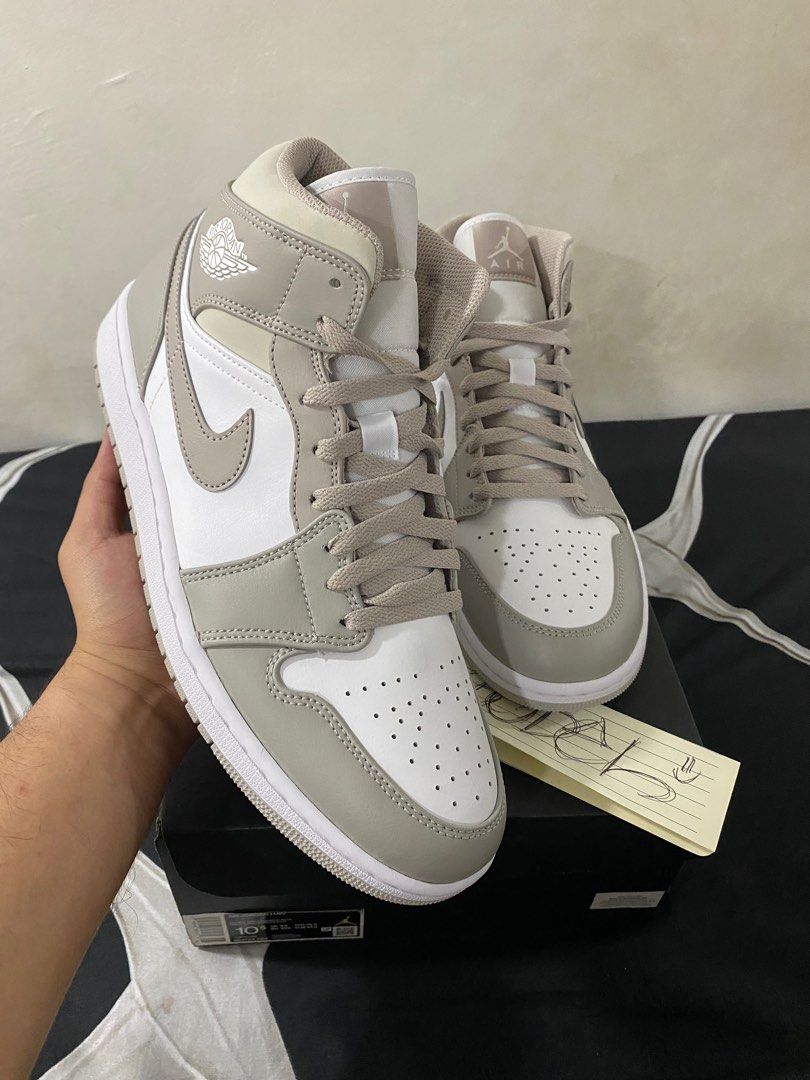 Jordan 1 Mid College Grey, Men's Fashion, Footwear, Sneakers on Carousell