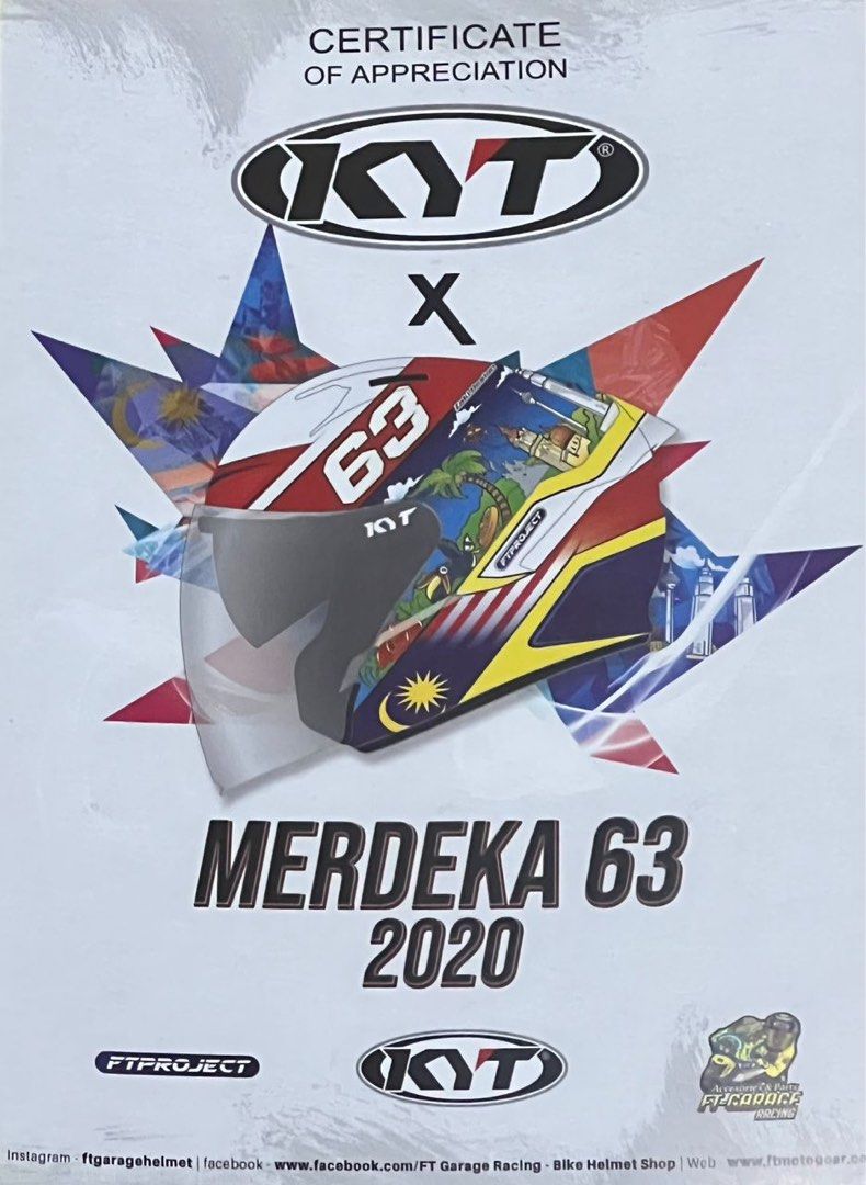 KYT NFJ ( Merdeka 63, 2020 ), Auto Accessories on Carousell