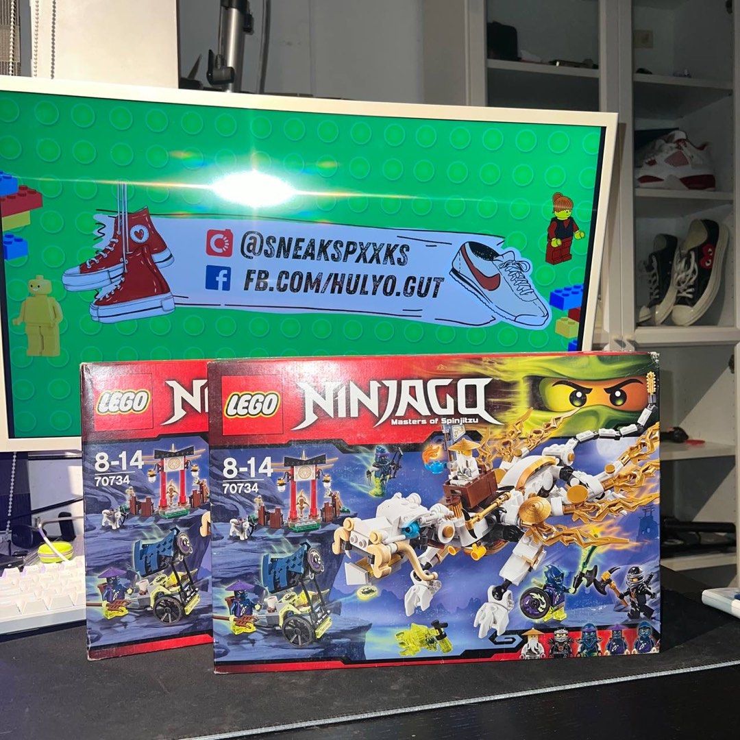 Lego Ninjago Ronin R.E.X 70735 & Lego Ninjago Master Wu Dragon 70734 ...