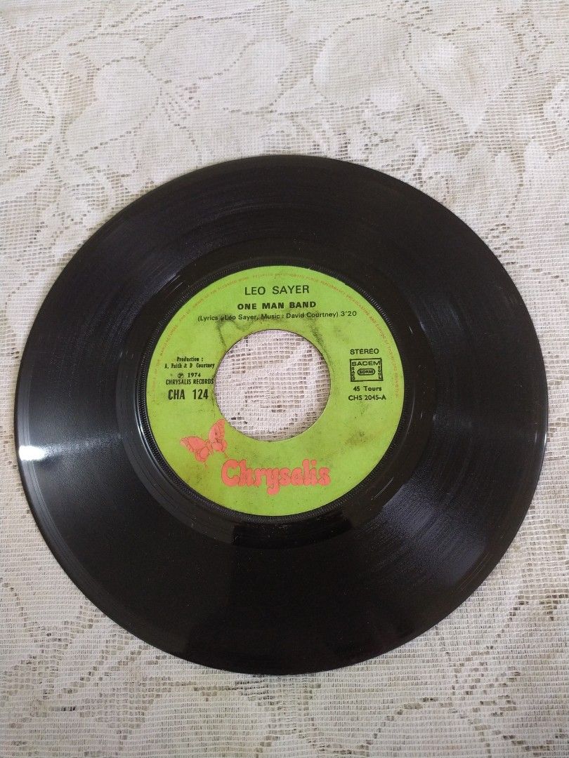 Leo Sayer - One Man Band (7" single) VINYL PLAKA, Hobbies & Toys, Music ...
