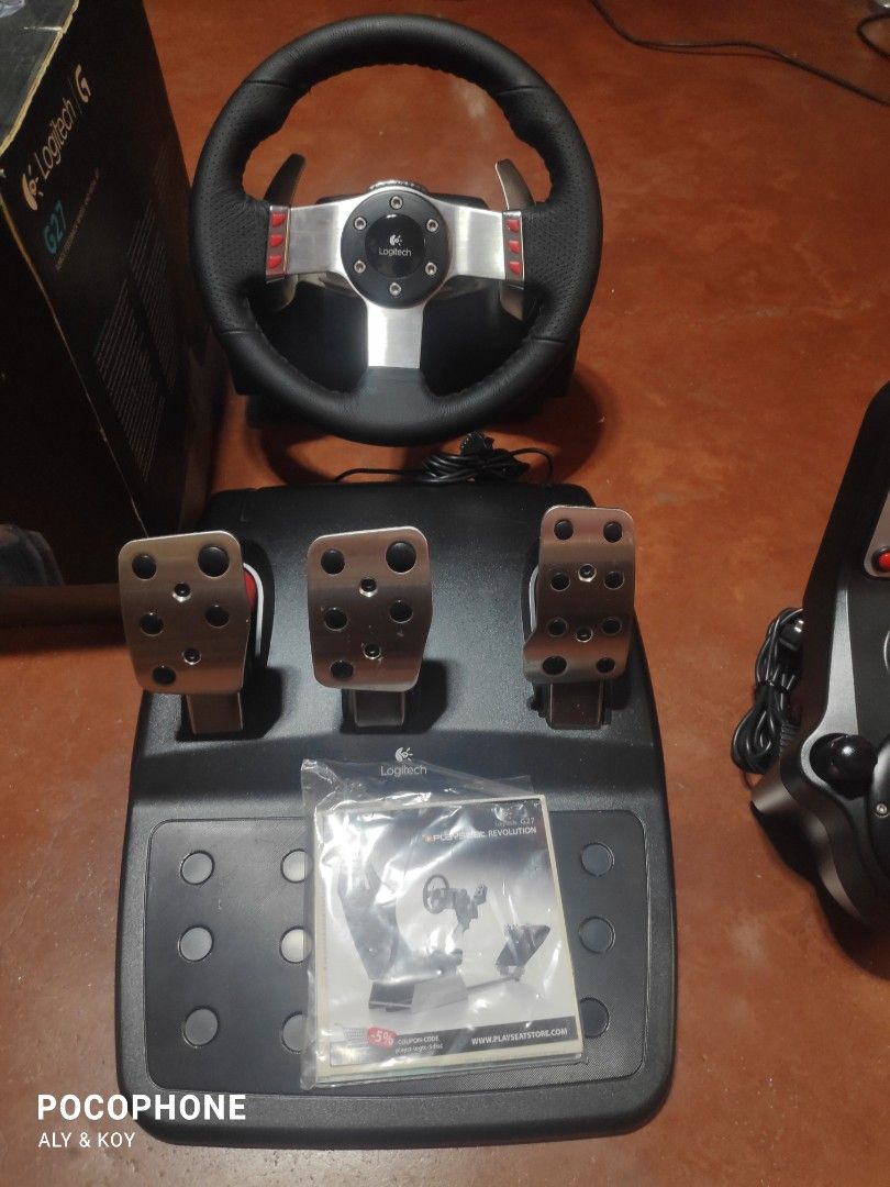 LOGITECH G27 STEERING WHEEL, Video Gaming, Gaming Accessories ...