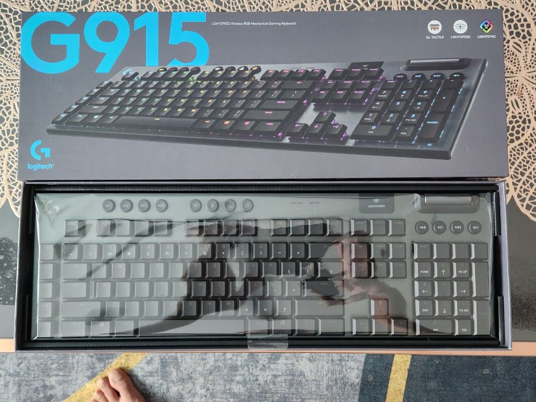 Logitech G915 GL Tactile Mechanical Keyboard, Computers & Tech, Parts ...