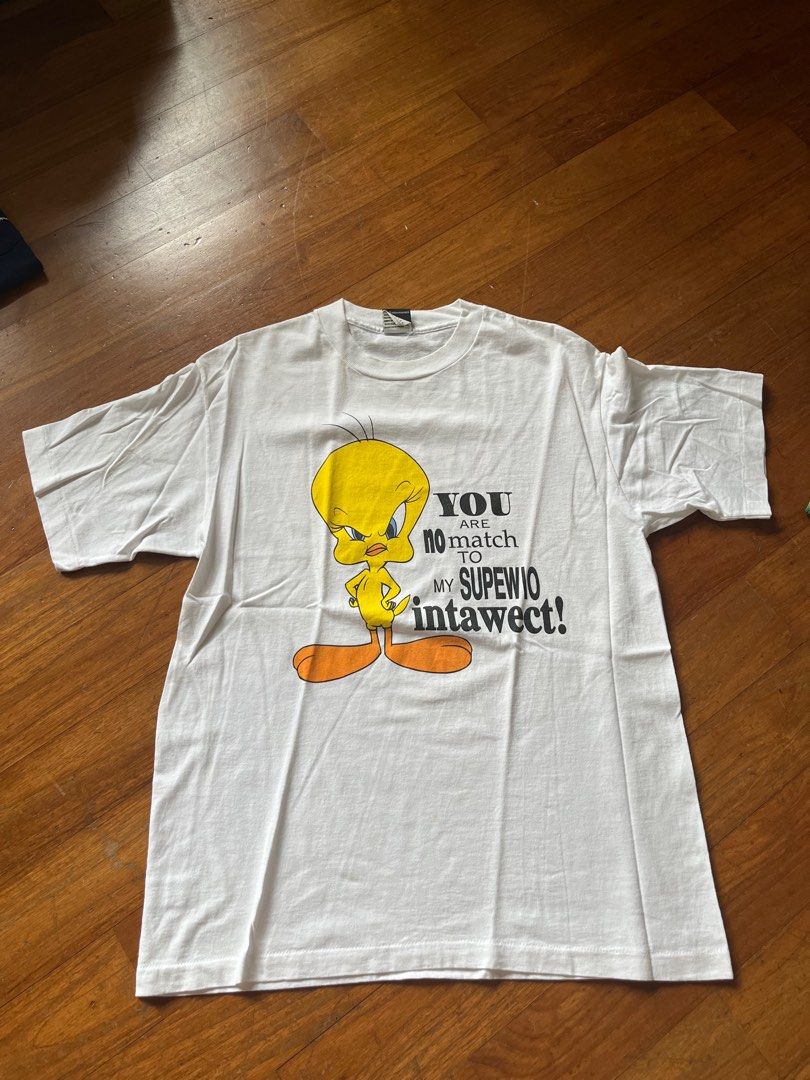 Looney Tunes Tweety Vintage Tee 1996, Men's Fashion, Tops & Sets ...