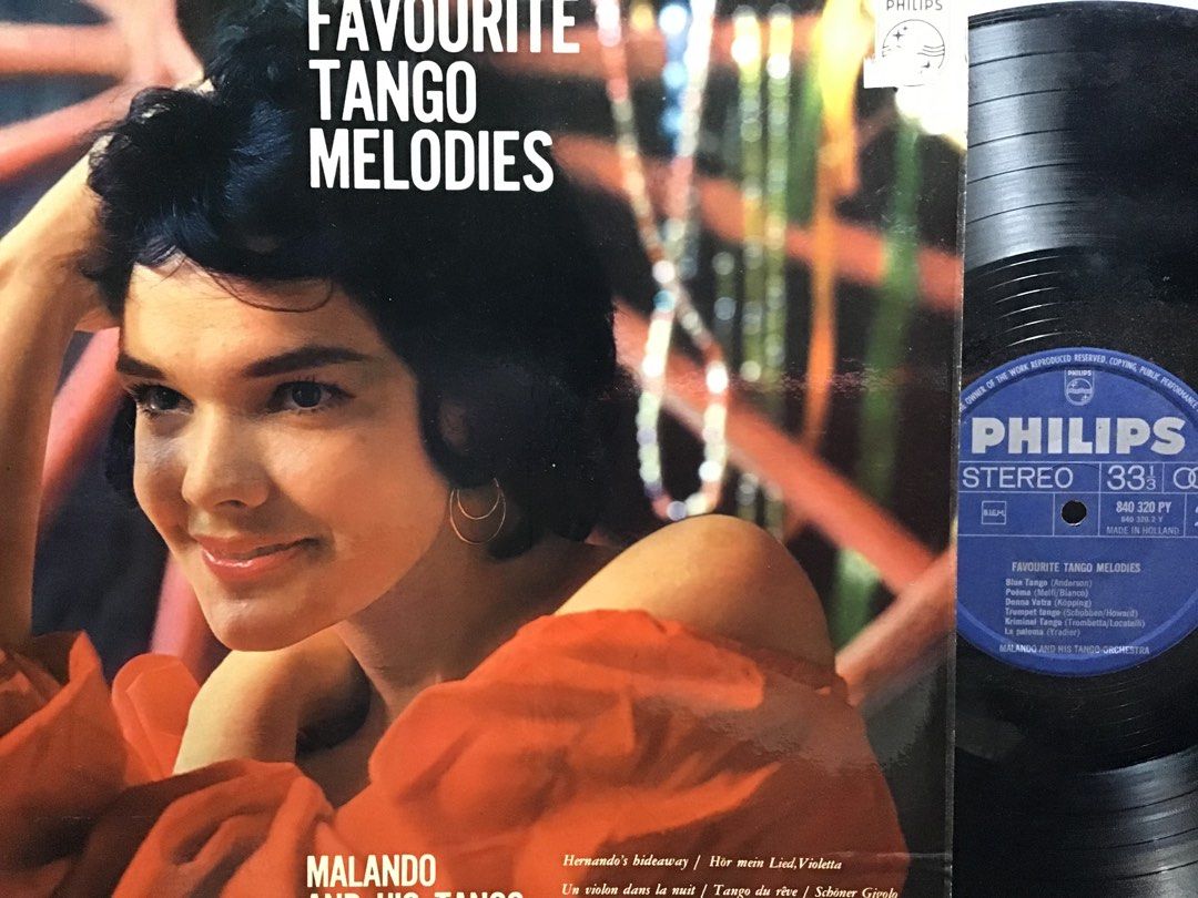 LP Favourite Tango Melodies OOP VINYL RECORD Anubis Piring Hitam ...