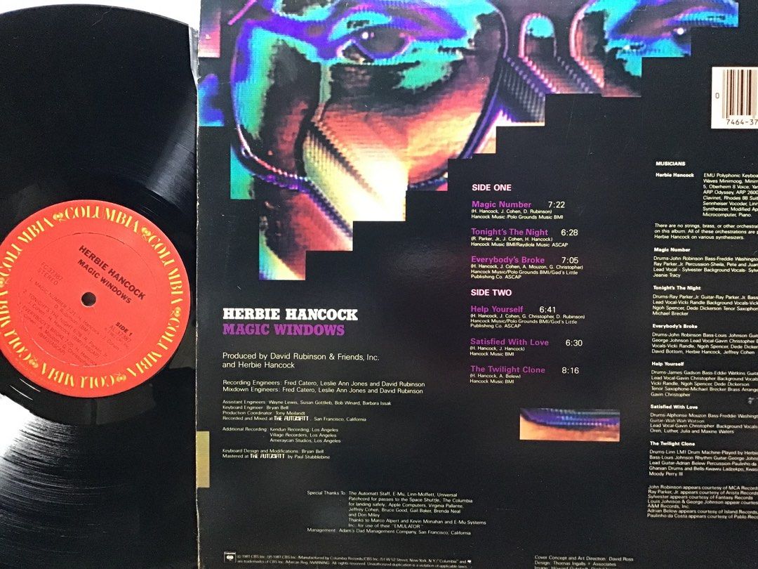 LP Herbie Hancock - Magic Windows OOP USA CINYL RECORD Anubis Jazz Funk ...