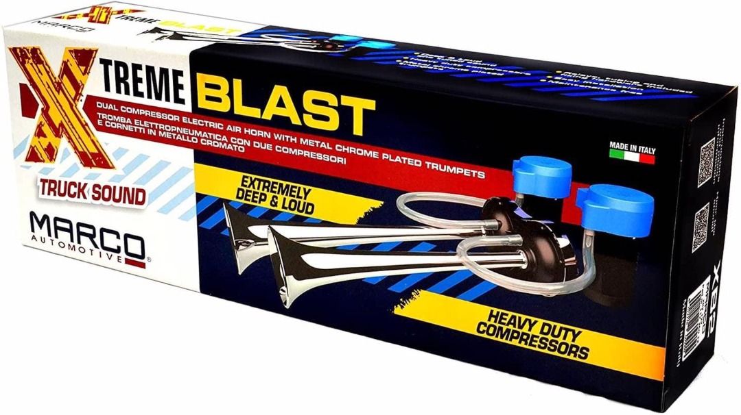 Marco Horn Extreme Blast (Matte Black), Car Parts & Accessories, Other ...