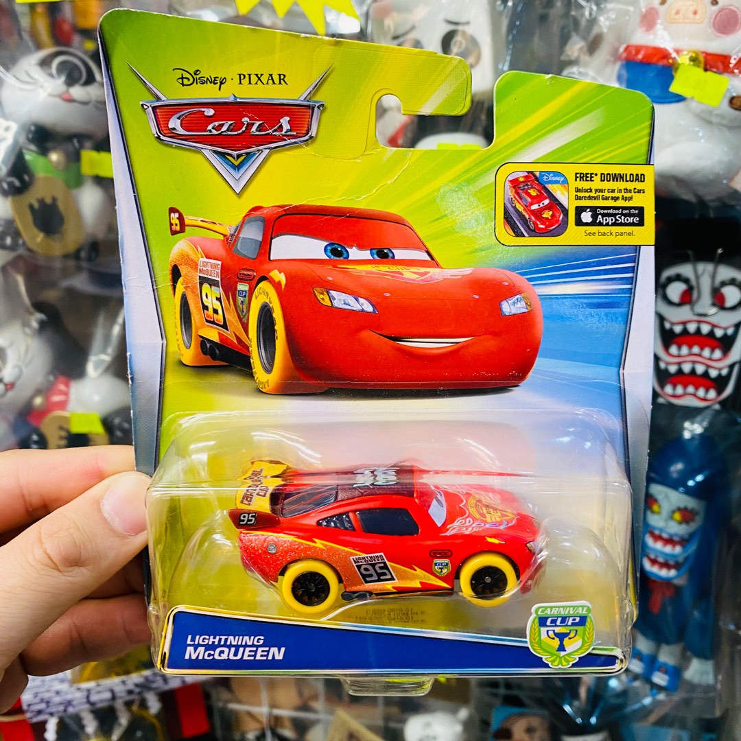 Mattel Disney Pixar Cars Die Cast Model Car Lightning Mcqueen 反斗車王 汽車總動員 閃電王 麥昆 興趣及遊戲 玩具 And 遊戲類