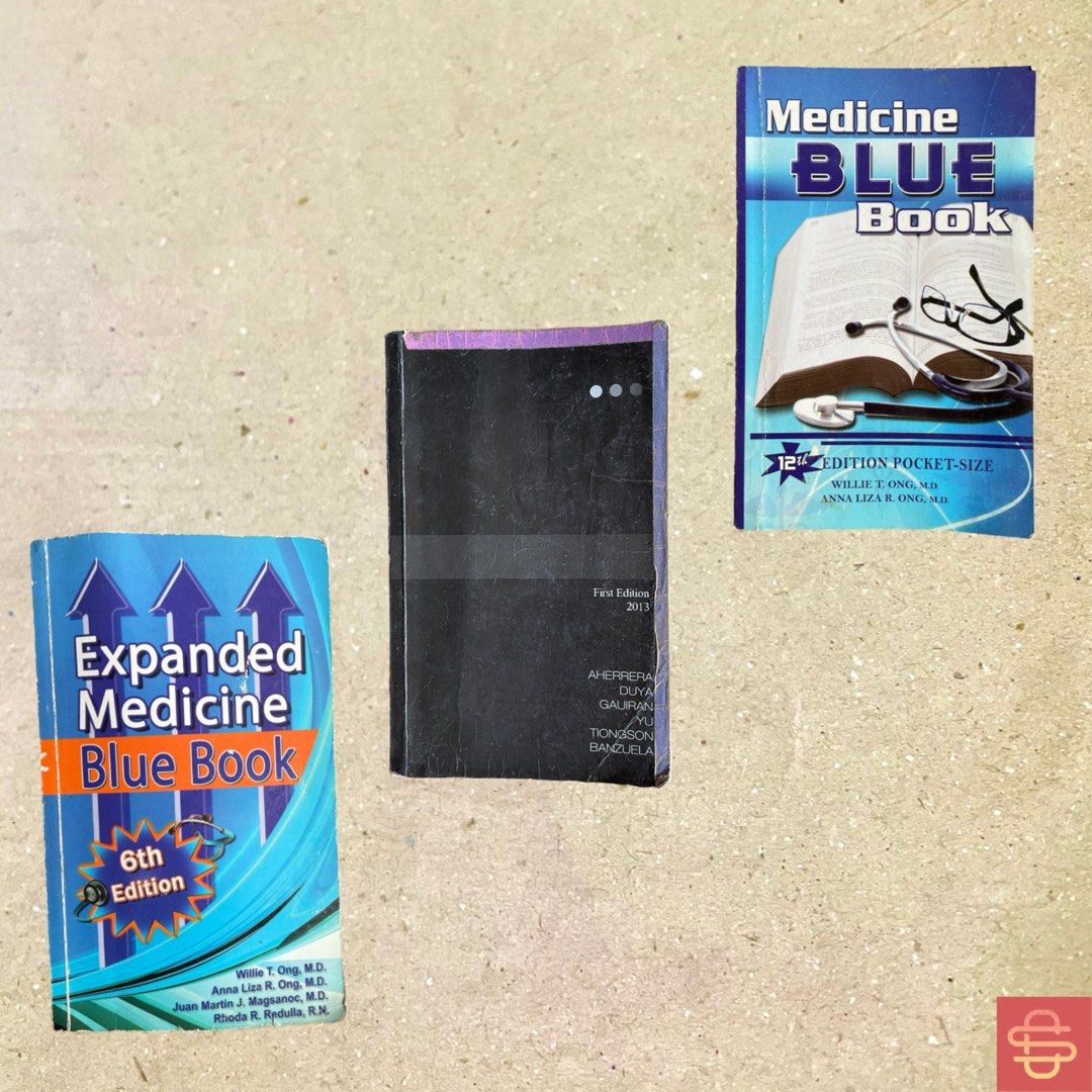 Medicine Books Blue Book and Im Platinum, Hobbies & Toys, Books ...
