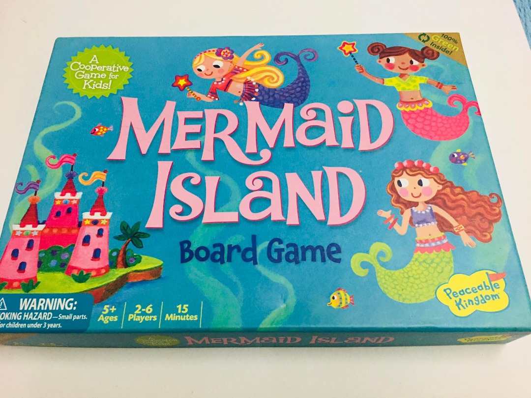 Mermaid Island Board Game - Peaceable Kingdom USA, Hobbies & Toys, Toys ...