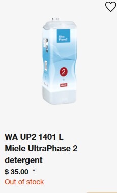 Miele UltraPhase TwinDos Detergent, TV & Home Appliances, Washing ...