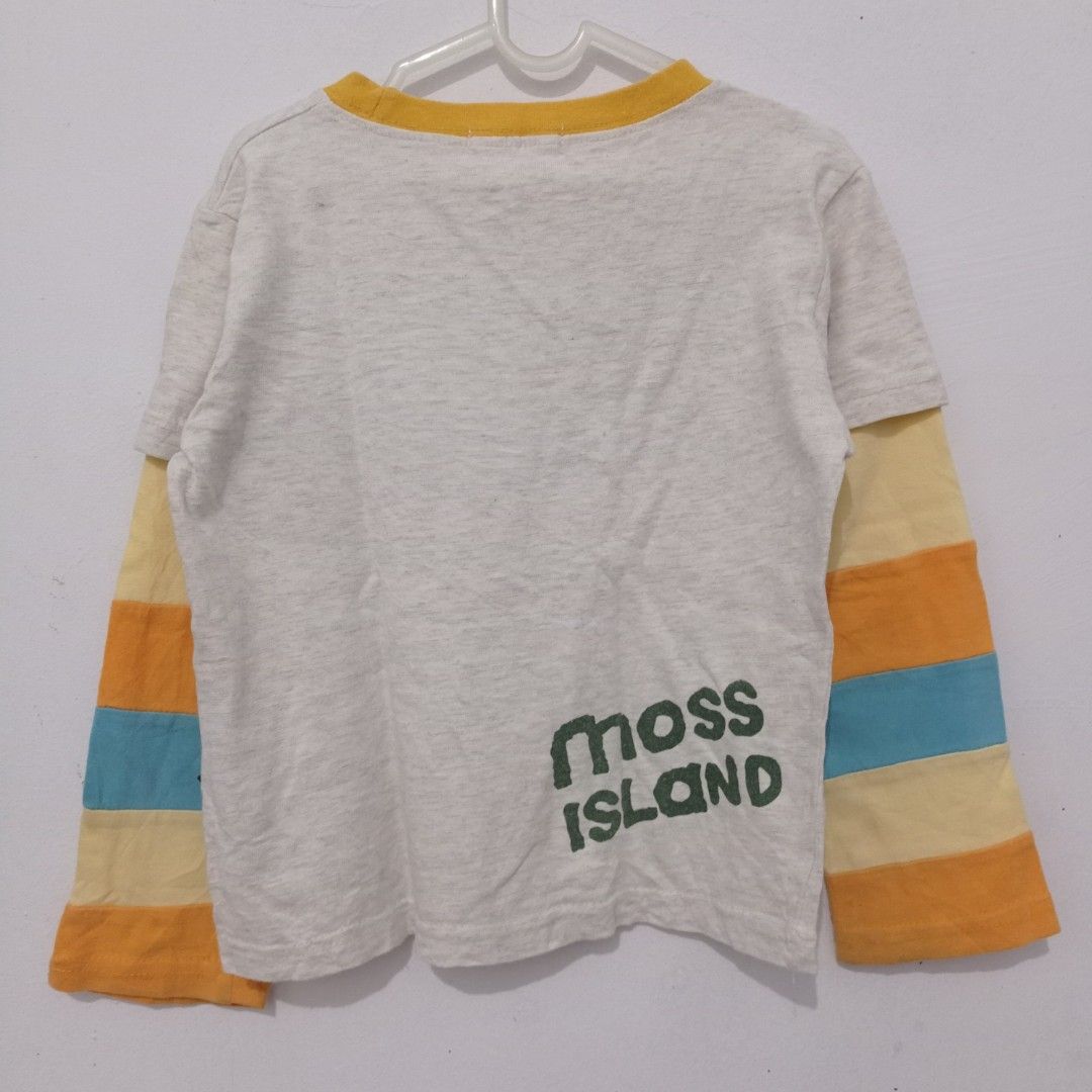 Moss Island Kaos anak Lengan Panjang harian usia 1-2 tahun, Bayi & Anak ...