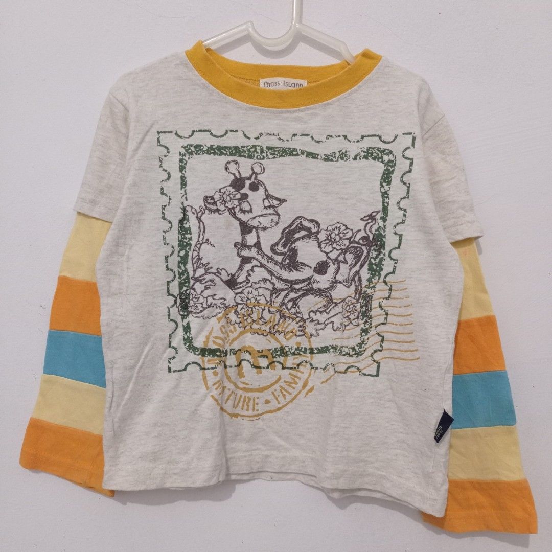Moss Island Kaos anak Lengan Panjang harian usia 1-2 tahun, Bayi & Anak ...