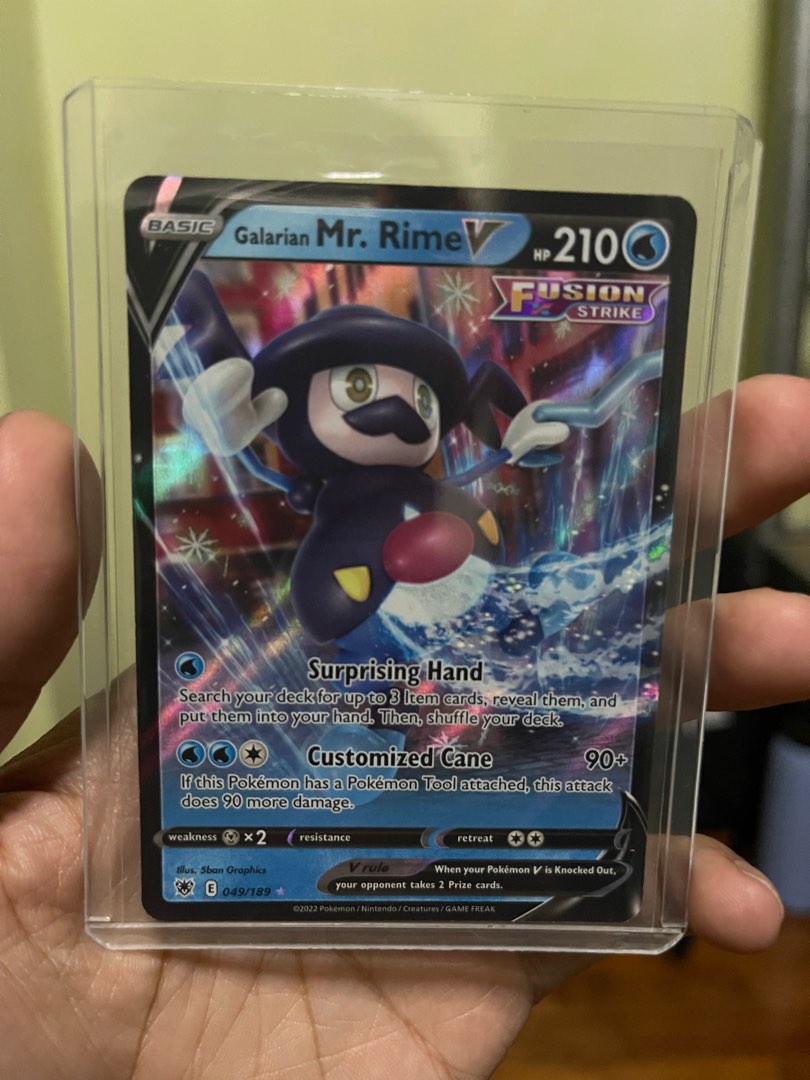 Pokemon cards - Mr Rime V, Hobbies & Toys, Toys & Games on Carousell