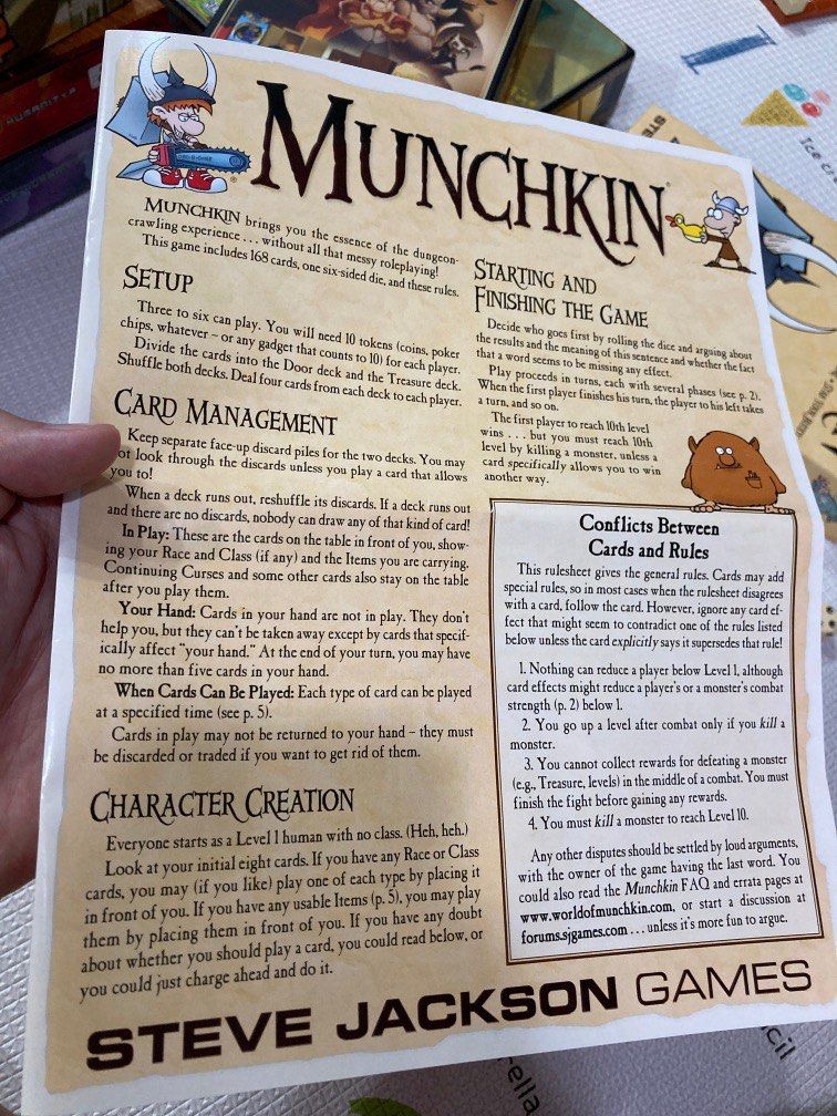 Munchkin Boardgame, Hobbies & Toys, Toys & Games on Carousell