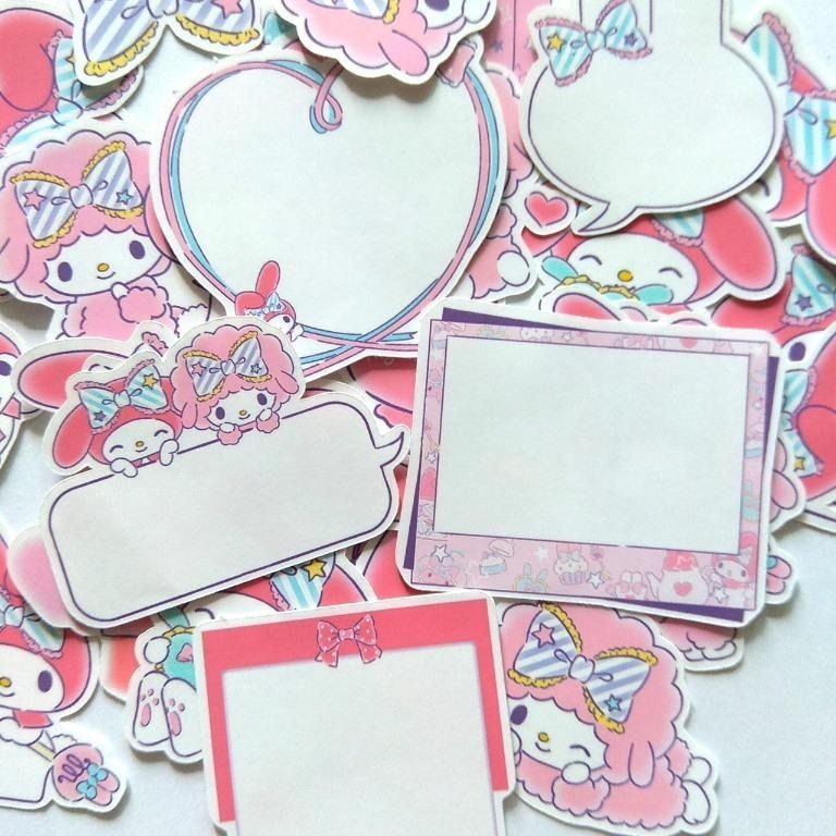 My Melody Sticker Note Rabbit Bunny Set 30 pieces, Hobbies & Toys ...