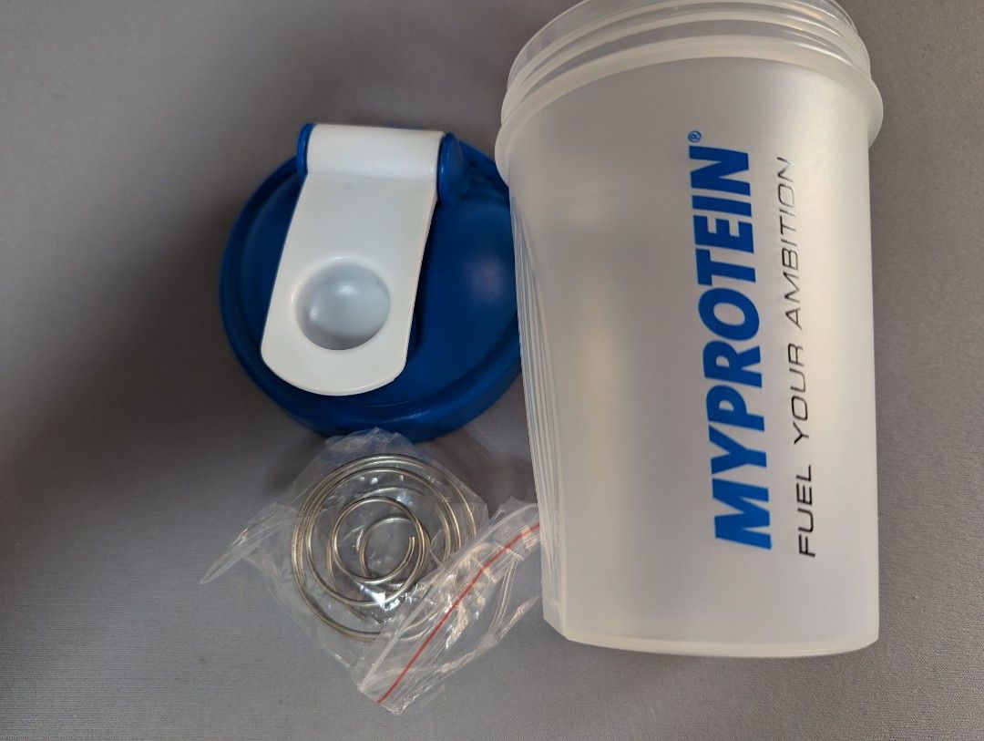 MyProtein shaker bottle blue, Health & Nutrition, Health Supplements ...
