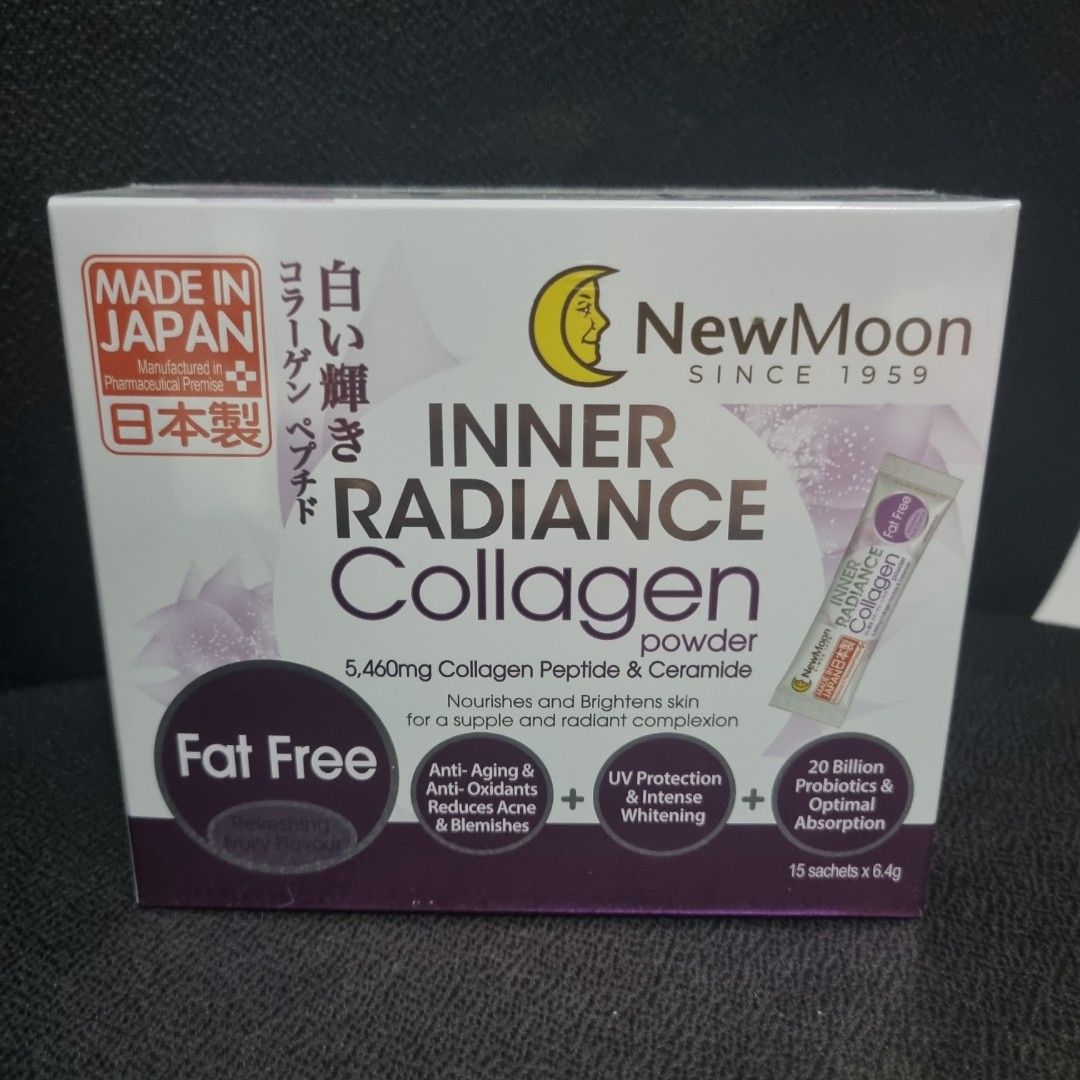 New Moon Inner Radiance Collagen Powder BN, Health & Nutrition, Health ...