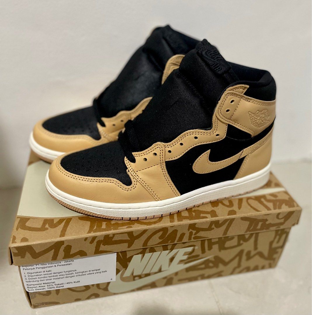 NIKE AIR JORDAN I RETRO HIGH OG "HEIRLOOM", Fesyen Pria, Sepatu ...
