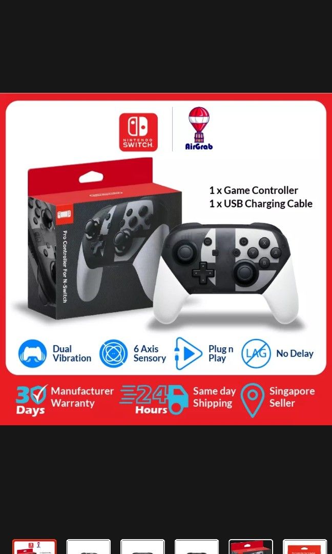 Nintendo Switch Pro Wireless Controller Special Edition Super Smash ...