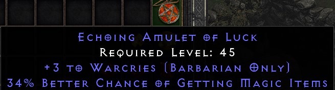 (Non-Ladder) Nice Mf(Magic Find) Amulets for $4 each. See photos! D2R ...