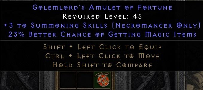 (Non-Ladder) Nice Mf(Magic Find) Amulets for $4 each. See photos! D2R ...