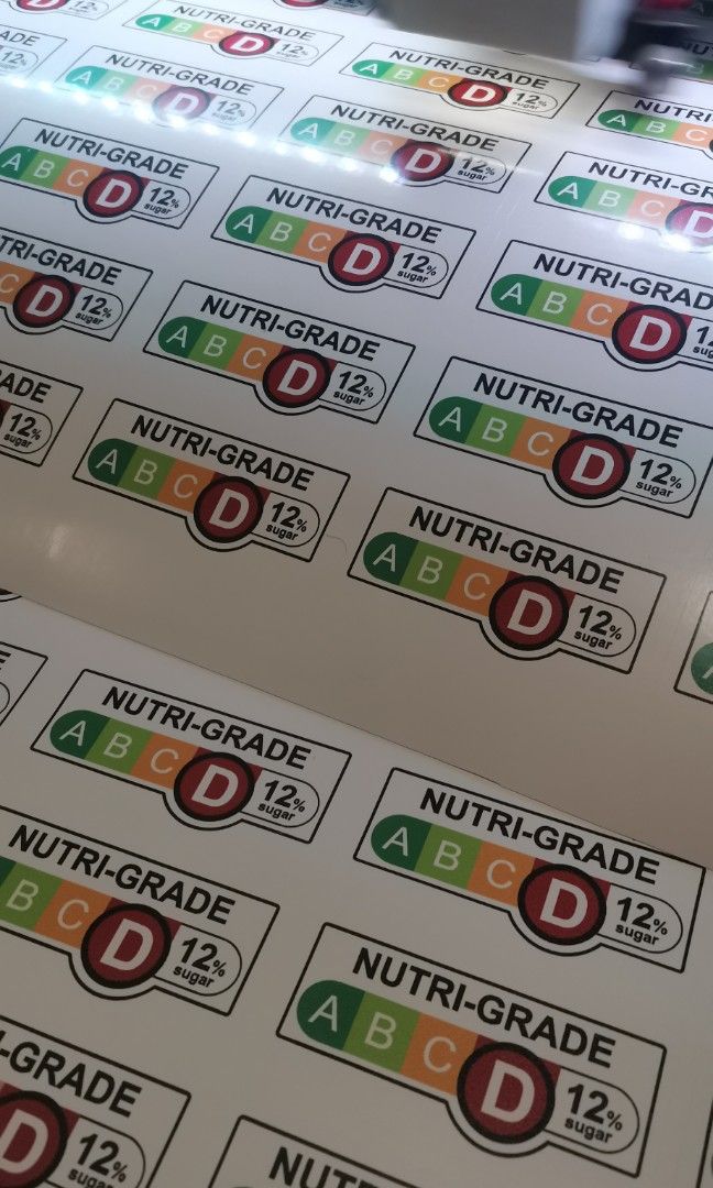 Nutri Grade label sticker, Hobbies & Toys, Stationery & Craft, Art ...
