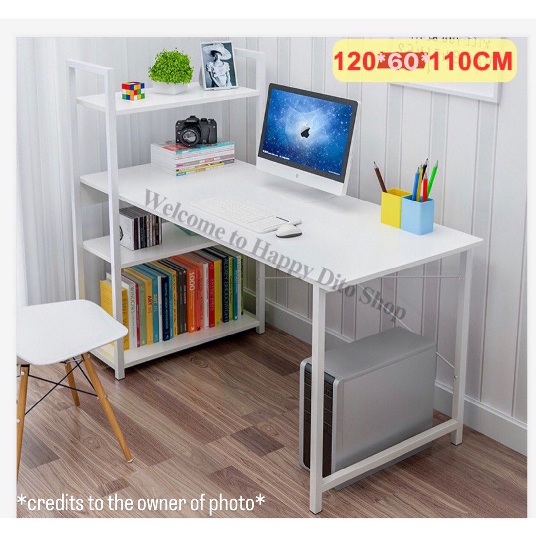 Office/Study Table + Chair with Cushion Aesthetic, Furniture & Home ...