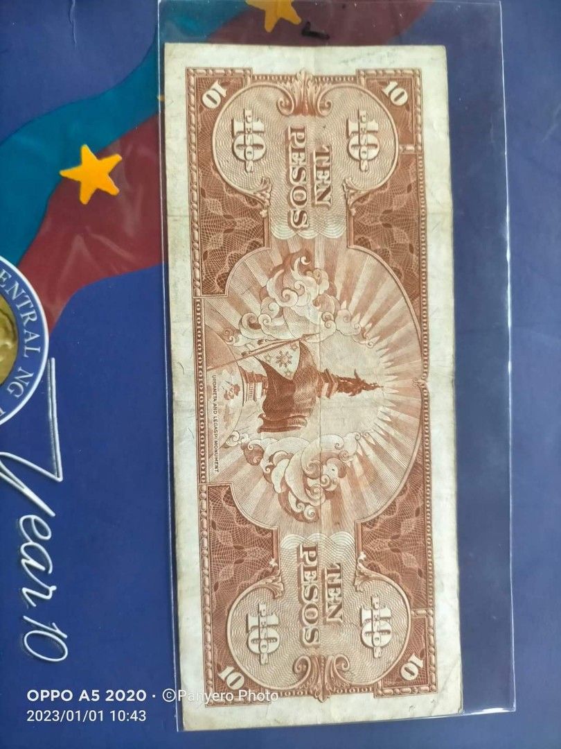 Old ten pesos tatlong paring martir, Hobbies & Toys, Memorabilia ...