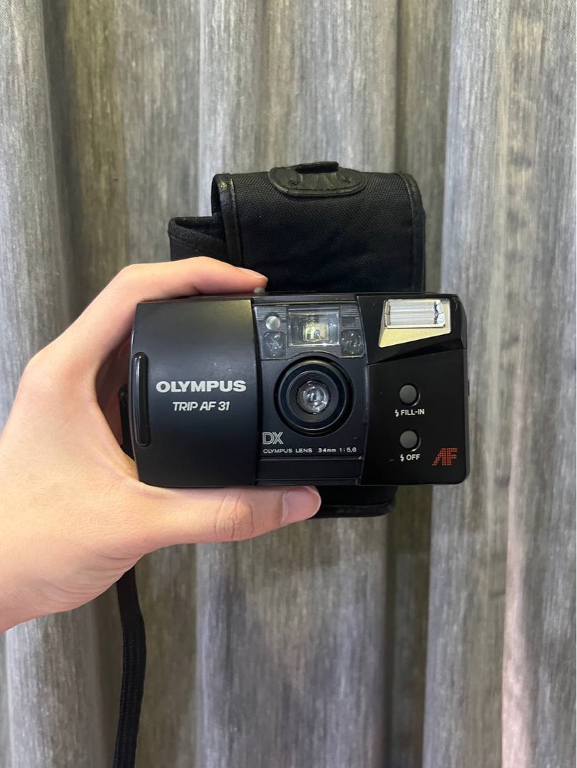Olympus Trip AF-31 film camera, Photography, Cameras on Carousell