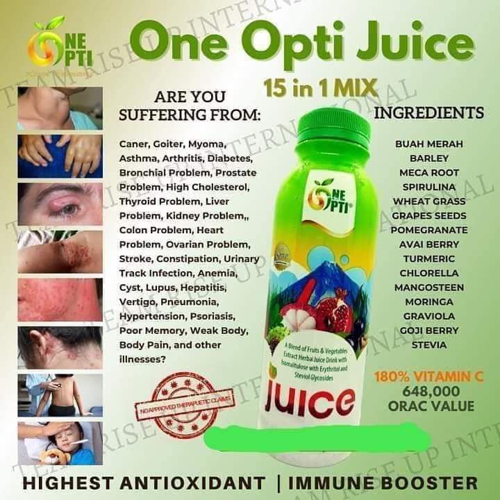 Opti juice and opti coffee, Health & Nutrition, Health Supplements ...