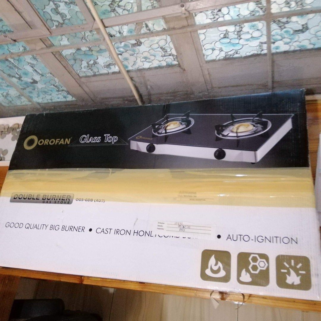 Orofan Glass Top Double Burner, TV & Home Appliances, Kitchen ...