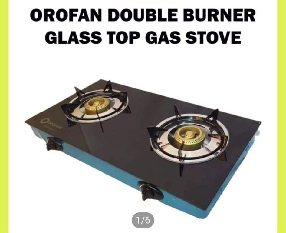 Orofan Glass Top Double Burner, TV & Home Appliances, Kitchen ...