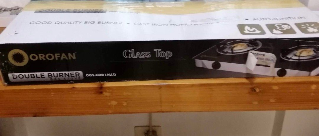 Orofan Glass Top Double Burner, TV & Home Appliances, Kitchen ...