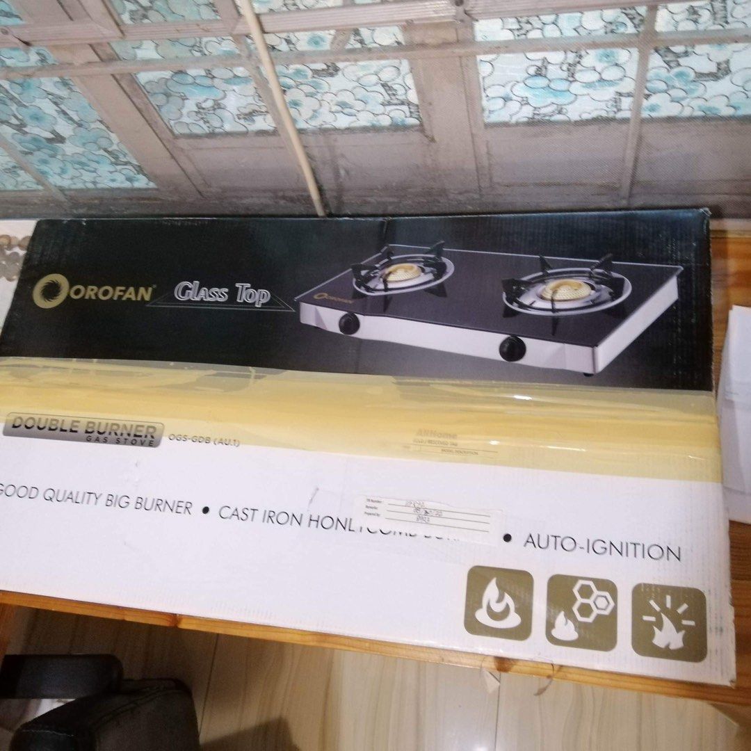 Orofan Glass Top Double Burner, TV & Home Appliances, Kitchen ...