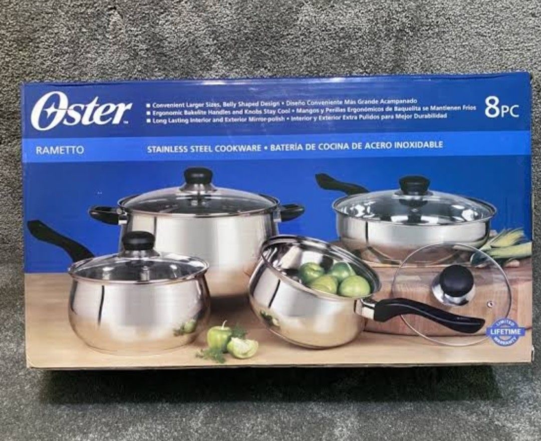 Oster Rametto 8pc Cookware set, Furniture & Home Living, Kitchenware ...
