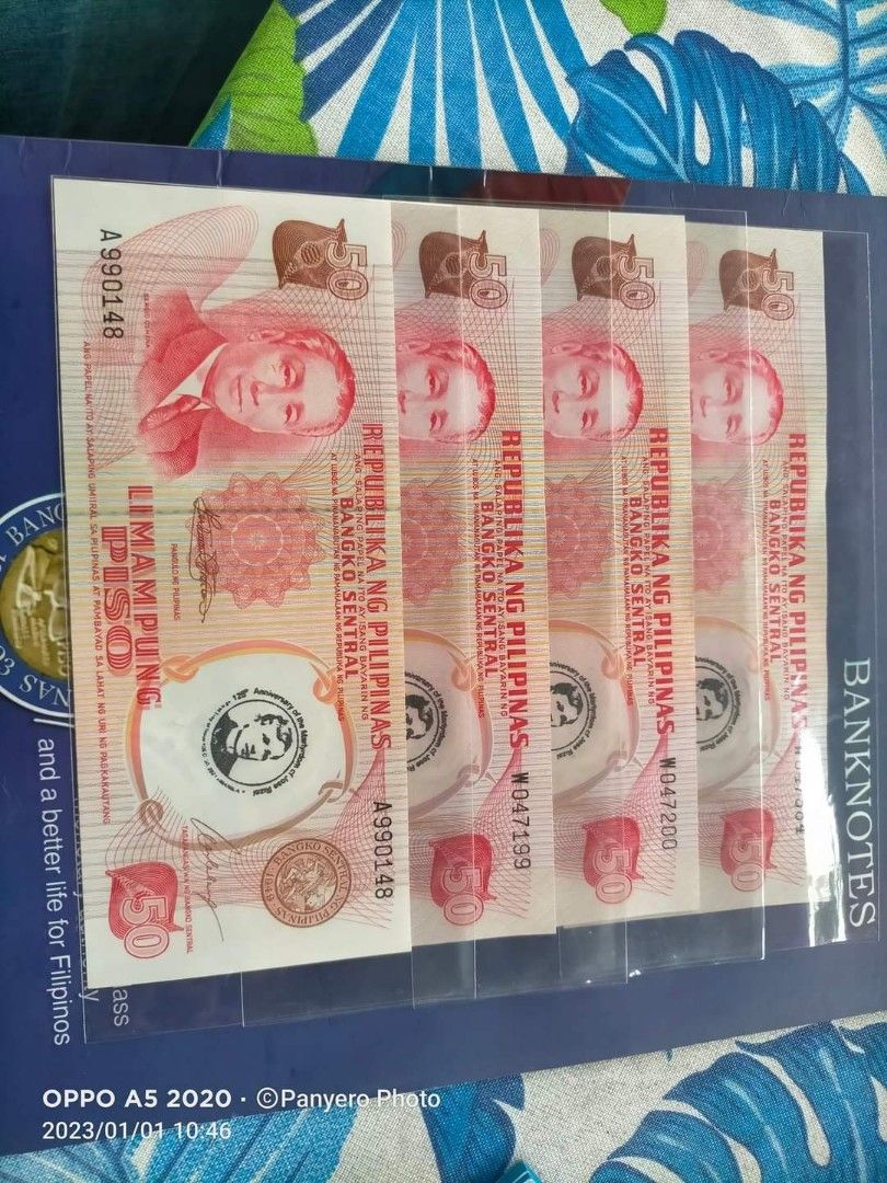 Over print 50 pesos Jose rizal, Hobbies & Toys, Memorabilia ...