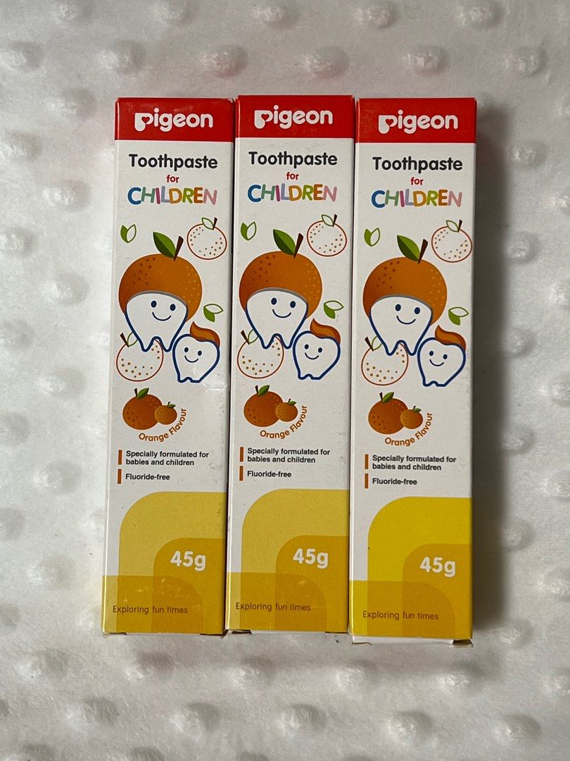 Pigeon toothpaste (orange flavor), Babies & Kids, Bathing & Changing ...