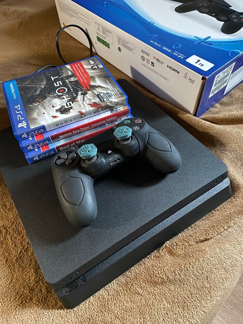 Playstation 4 Slim 1TB - Bundle Edition, Video Gaming, Video Game ...