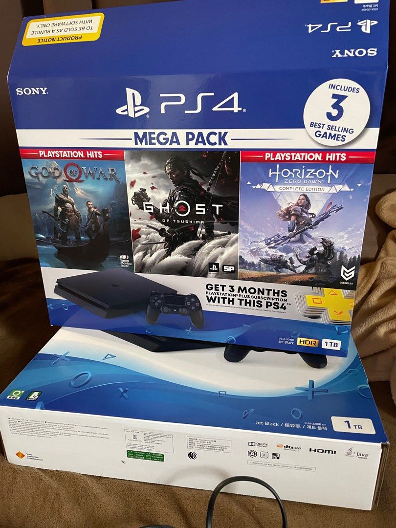 Playstation 4 Slim 1TB - Bundle Edition, Video Gaming, Video Game ...