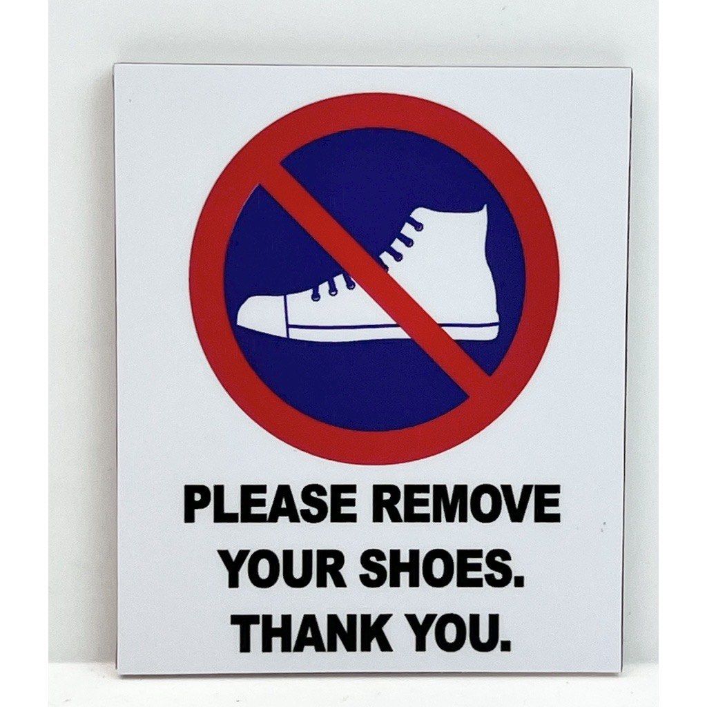 Please Remove Your Shoes Acrylic Signage Sign BTO HDB Condo Office ...