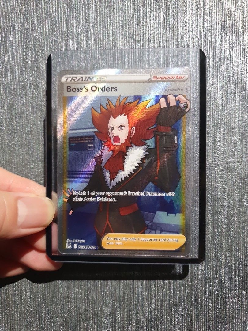 Pokemon TCG Lost Origin Boss's Orders Full Art Ultra Rare Card, Hobbies ...